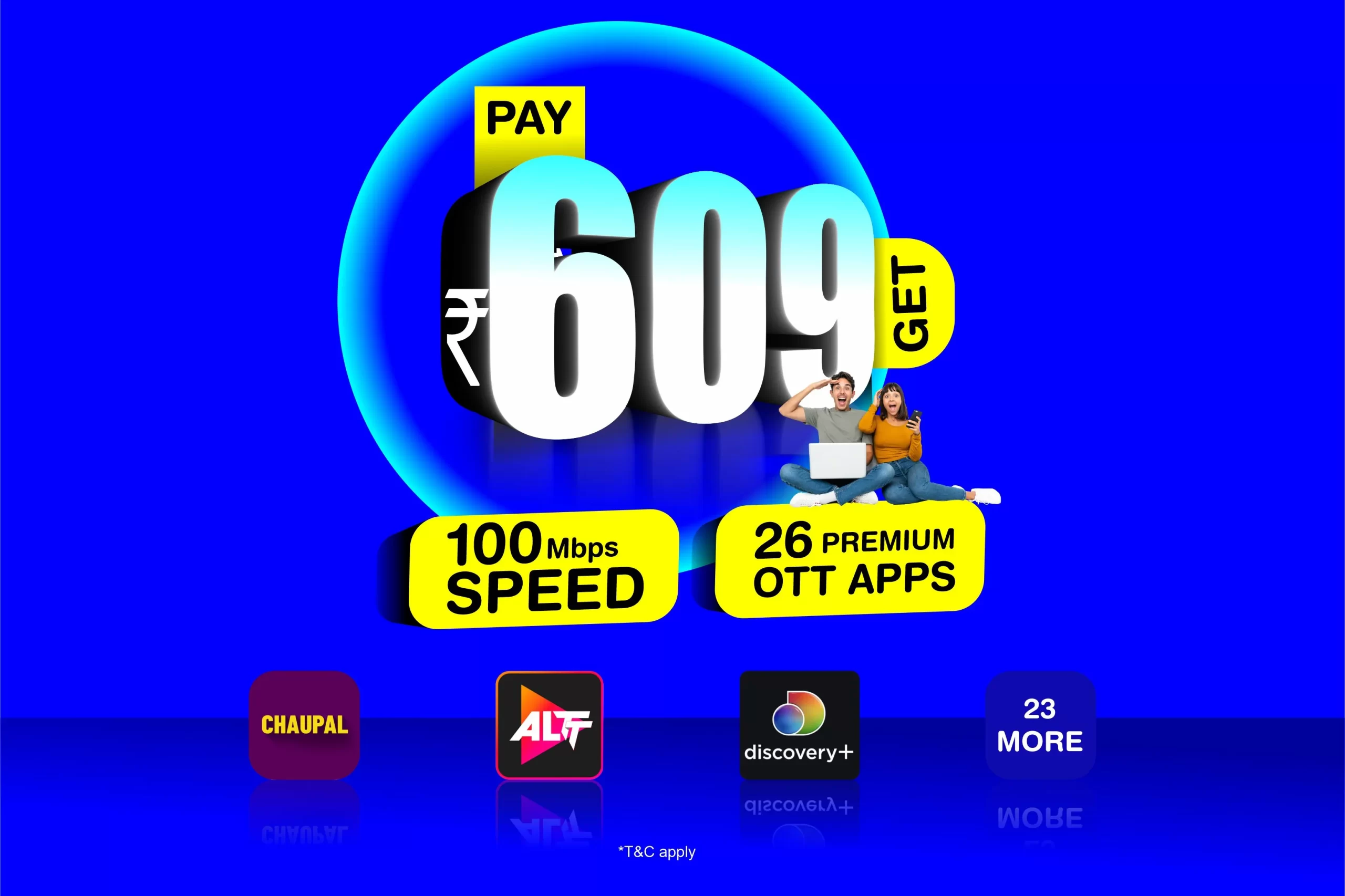 2 Months Free Internet | 30+ OTT Apps | Connect Broadband