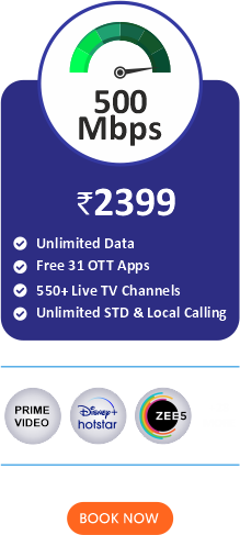 Unlimited Superfast FTTH Fiber Broadband | WiFi Data Plans