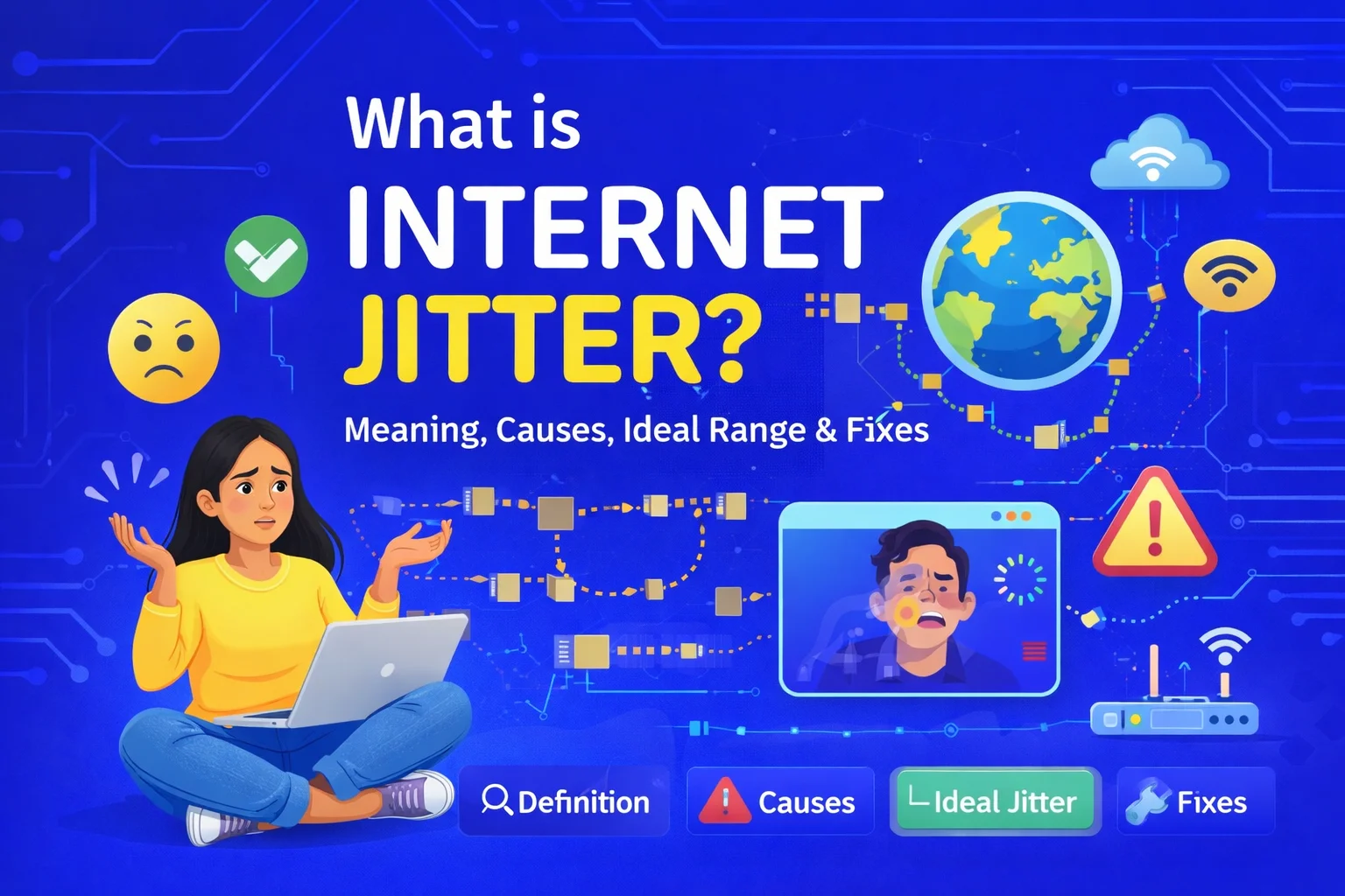 What Is Internet Jitter? Causes, Ideal Range & How to Fix it?